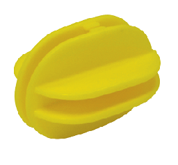 Fi-Shock Light-Duty Bull-Nose Insulator, Yellow, Pack of 10