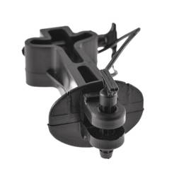 2" Backside T-Post Extender, Black, Pack of 25